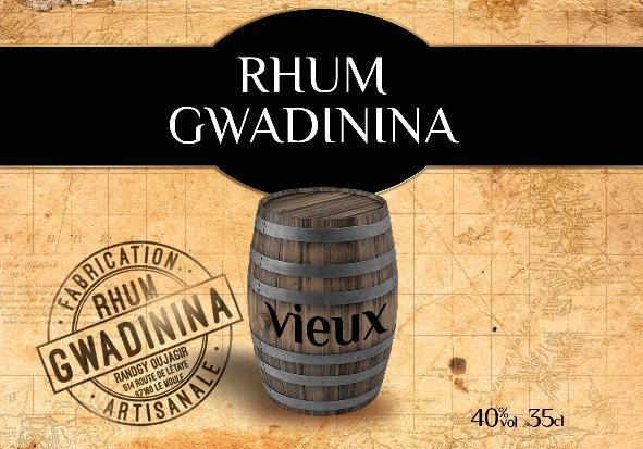 Rhum Agricole Gwadinina | Guadeloupe | 100% Artisanal | Rhum Blanc ...